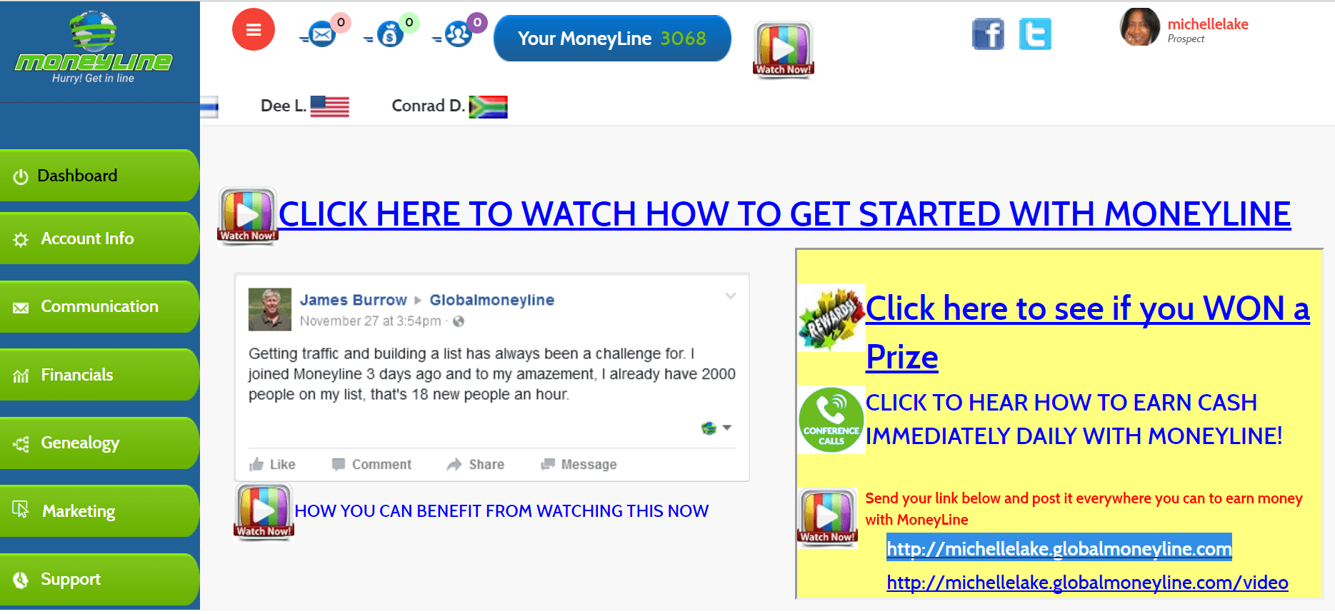 Globalmoneyline...a way to secure leads! - YesUcanDOit.com